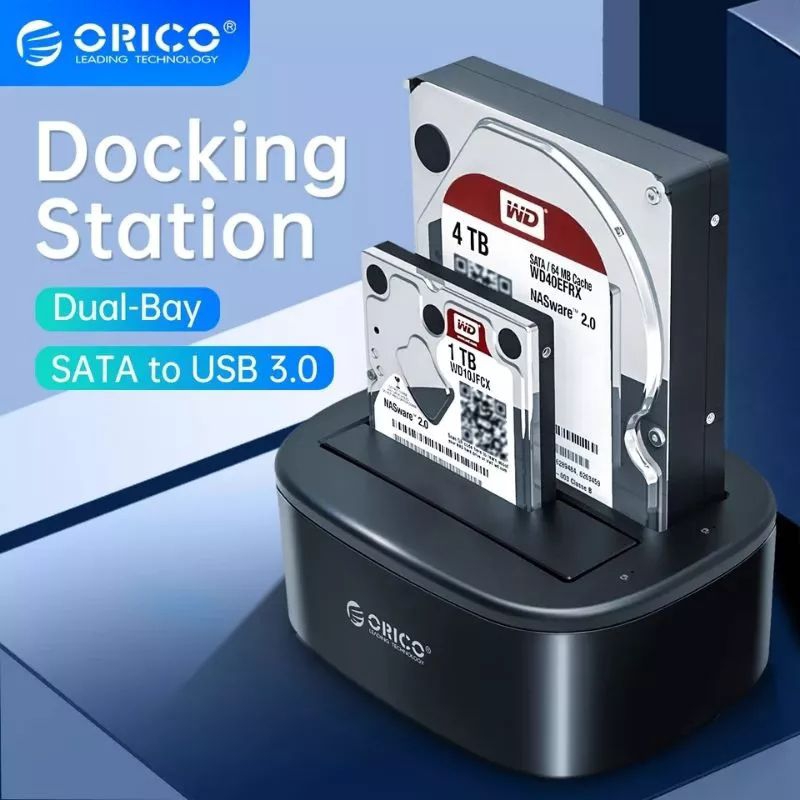Jual ORICO Dual bay Harddisk Hard drive Docking Station 2,5" 3,5" HDD ...