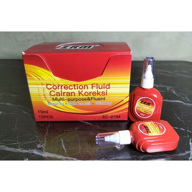 Jual ZRM CORRECTION FLUID. Tipe-X cair. penghapus murah | Shopee Indonesia
