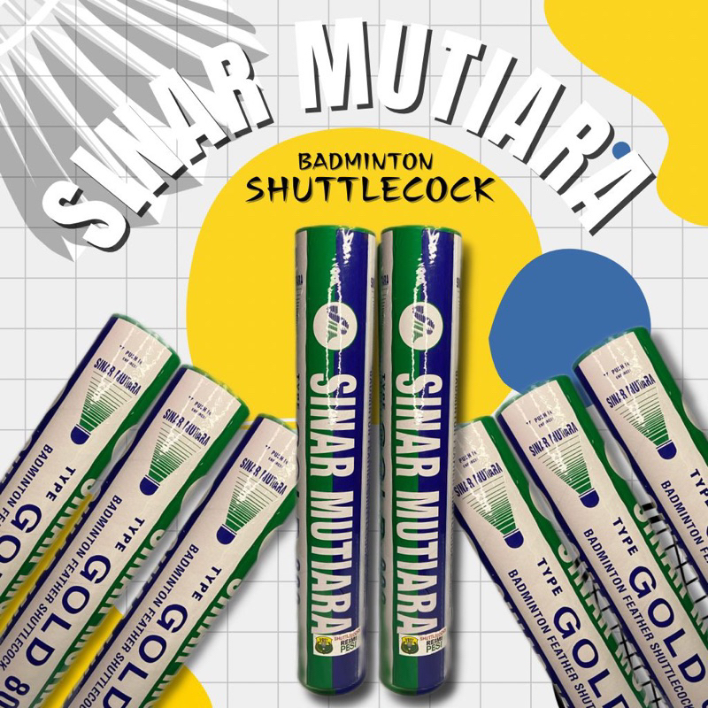 Jual Cock Badminton SINAR MUTIARA 800 Gold 100% Original Produk PBSI ...