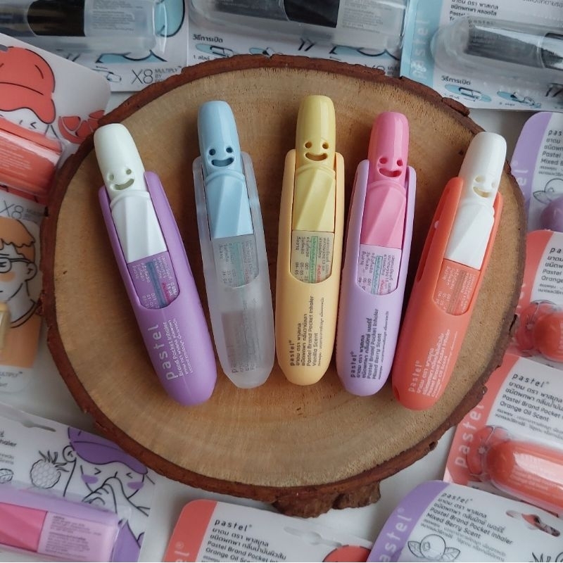 Jual READY NEW PASTEL INHALER LEMONGRASS , MANGO , VANILLA , ORANGE ...
