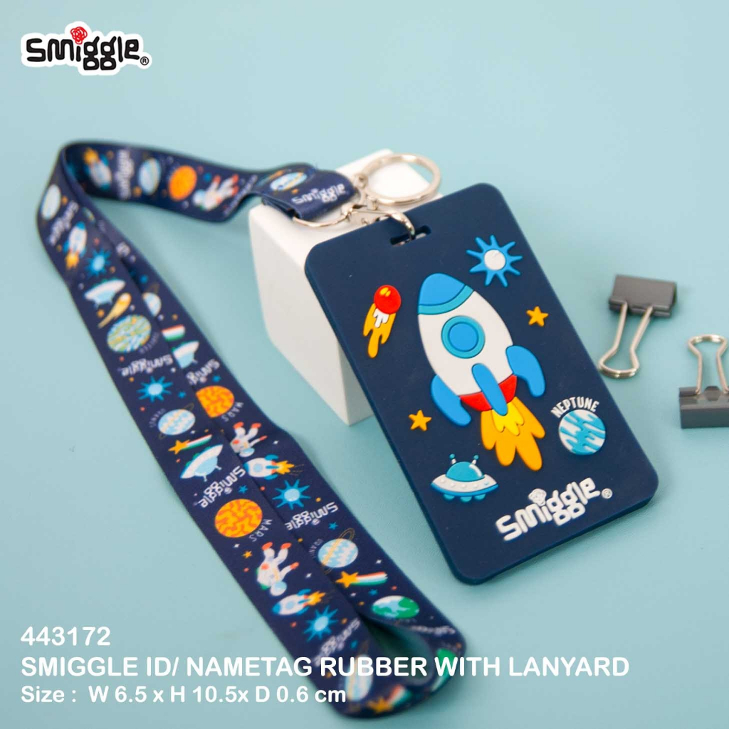 Jual SMIGGLE ID/ NAMETAG RUBBER WITH LANYARD 443172 | Shopee Indonesia