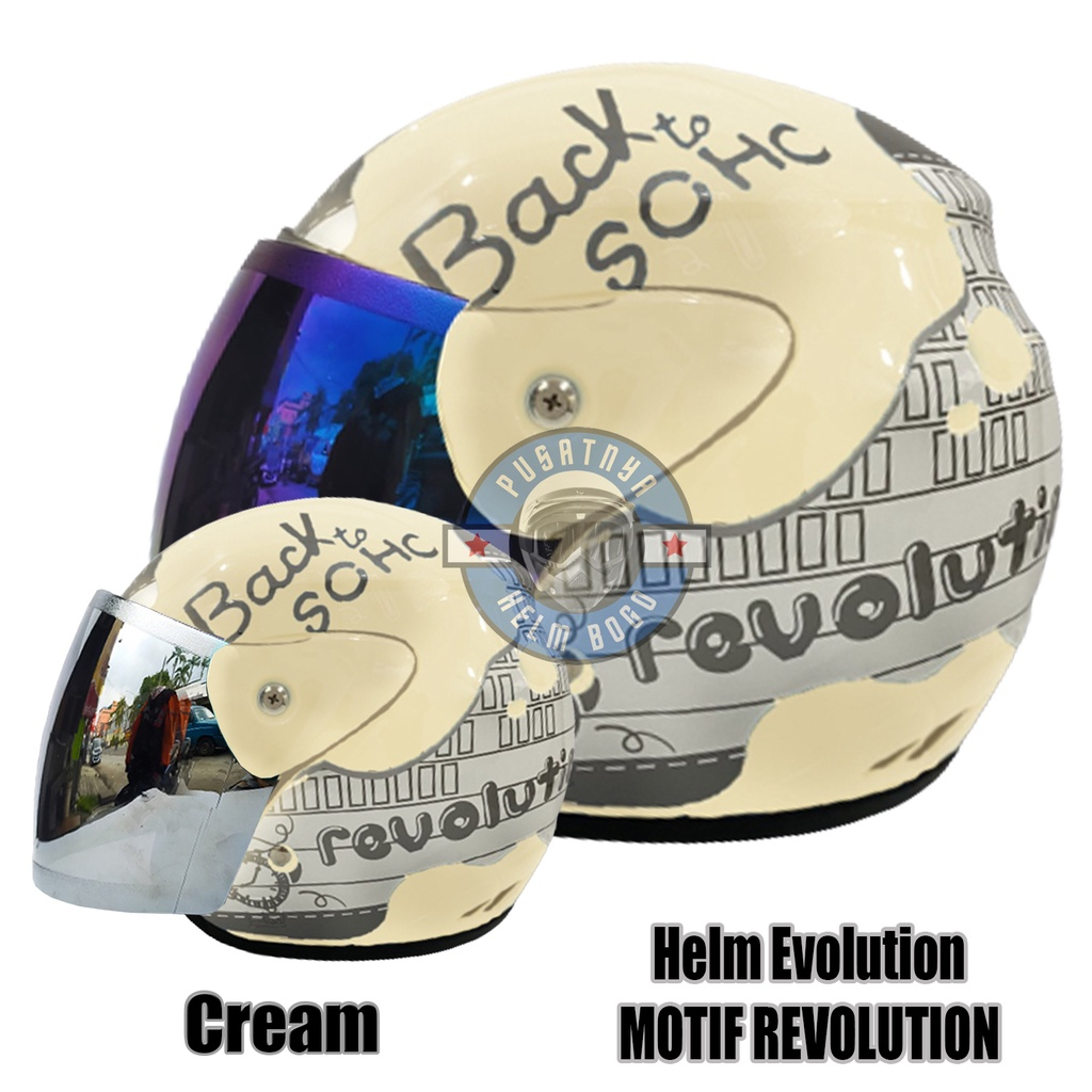 Jual HELM GM EVOLUTION HELMET HALF FACE MOTIF SPARTAN MIRIP SEPERTI HELM GM ORIGINAL UNTUK PRIA ...