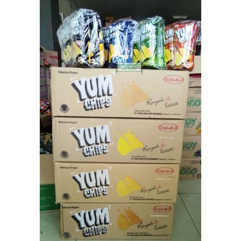 Jual Kikoya YUM CHIPS Snack Renyah Dan Lezat Masa Kini 1Dus / Karton ...