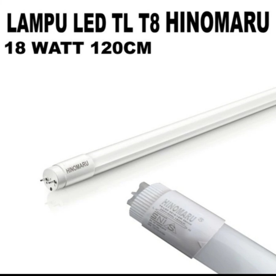 Jual LAMPU TL T8 LED 18 WATT PUTIH - PANJANG 120CM HINOMARU | Shopee Indonesia