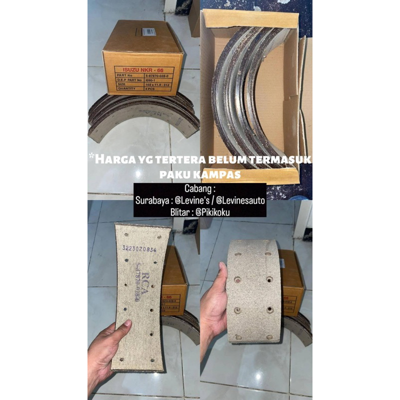 Jual kampas rem elf merk RCA I090-1 / kampas rem nkr 66 / kampas rem ...