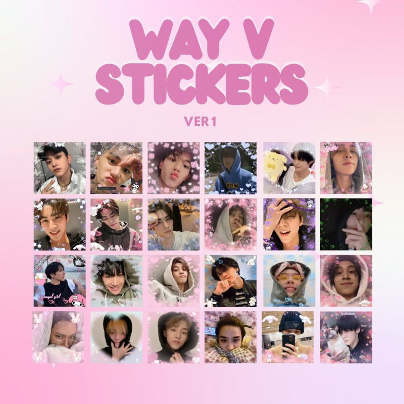 Jual [90 PCS] WAY V LOVE MAIL STICKER FREBIESS STICKER DECO KPOP | Shopee Indonesia
