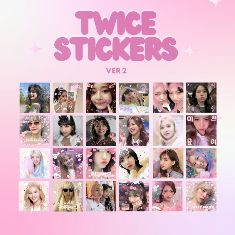 Jual [90 PCS] TWICE LOVE MAIL STICKER FREBIESS STICKER DECO KPOP ...