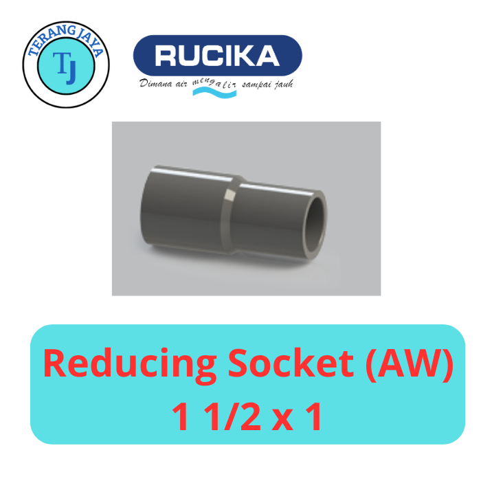Jual REDUCING SOCKET (AW) 1 1/2" X 1" INCH RUCIKA - TURUNAN SAMBUNGAN | Shopee Indonesia