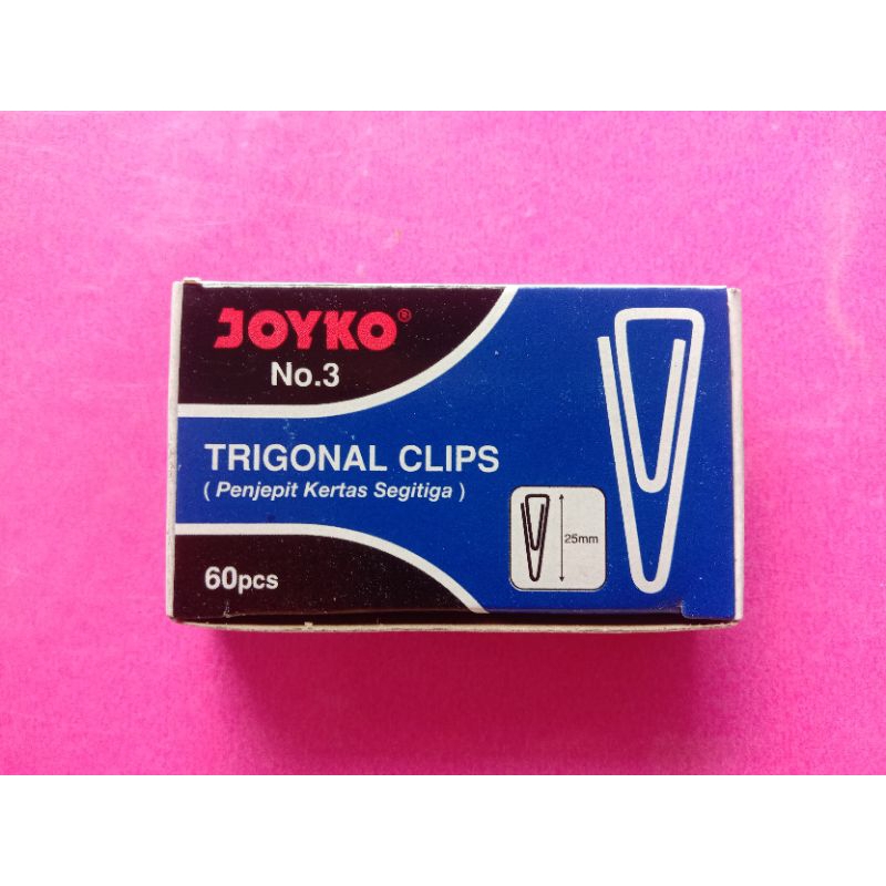 Jual Joyko Trigonal Clips No. 3 Murah (1 Box isi 60 pcs) | Shopee Indonesia