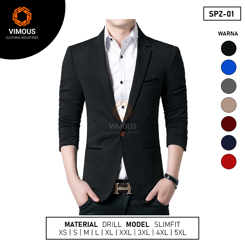 Jual Jas Blazer Pria Casual Formal Jas Wedding Blazer Dinas Jas Wisuda ...