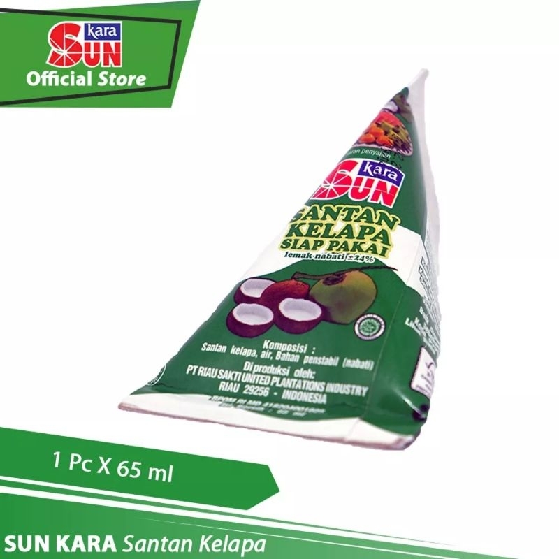 Jual Free Packing Kardus Sun Kara Sunkara Santan Kelapa Siap Pakai 65ml ...