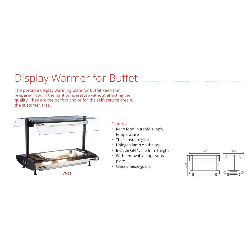 Jual Getra LT-01 Display Warmer for Buffet - Piring Penghangat Tampilan ...
