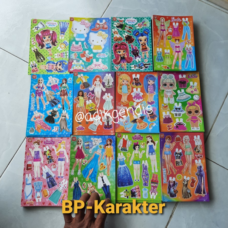 Jual Paper Doll bongkar pasang BP kertas Mainan Anak Jadul | Shopee ...