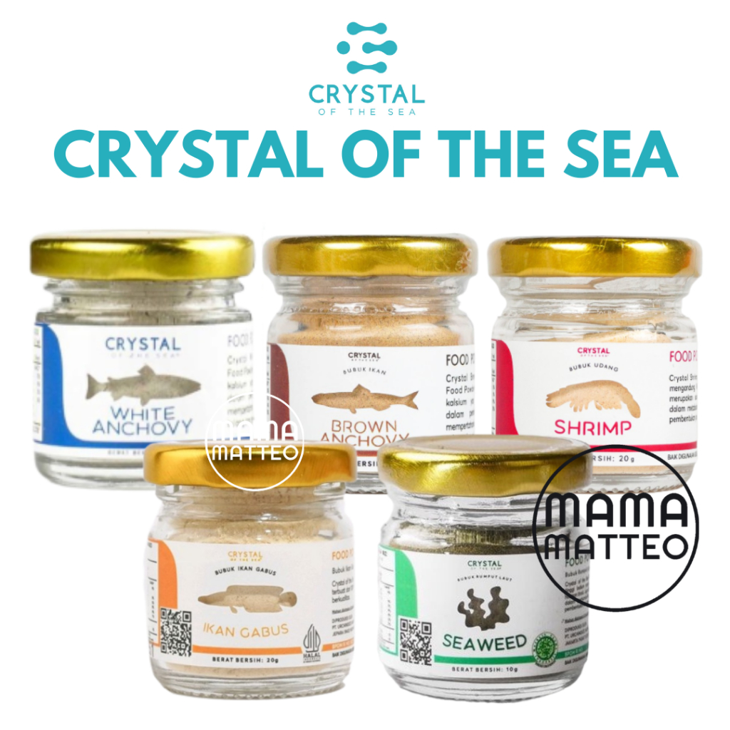 Jual Crystal of the Sea White Anchovy Powder Jar / Sachet / Brown ...