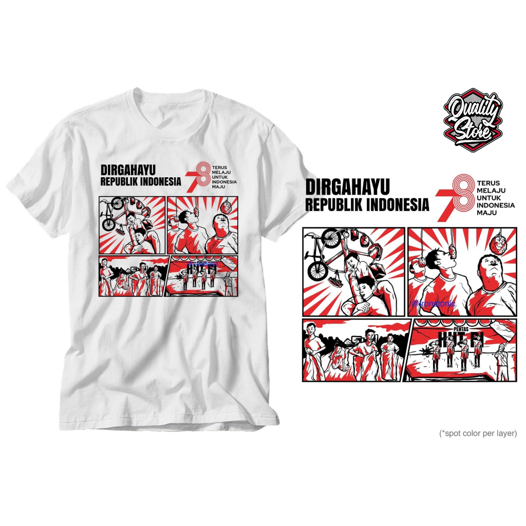 Jual Kaos tema kemerdekaan Indonesia | Shopee Indonesia