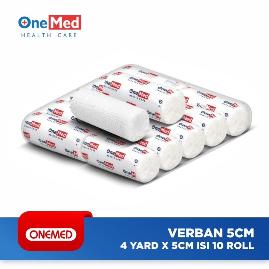 Jual Kasa Verban OneMed 5cm x 4yard Pak Isi 10 Rol SL | Shopee Indonesia