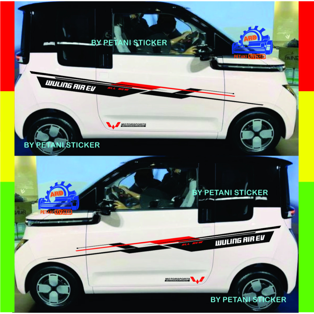 Jual STIKER STICKER MOBIL WULING ,WULING AIR EV BODY SAMPING CUTTING ...