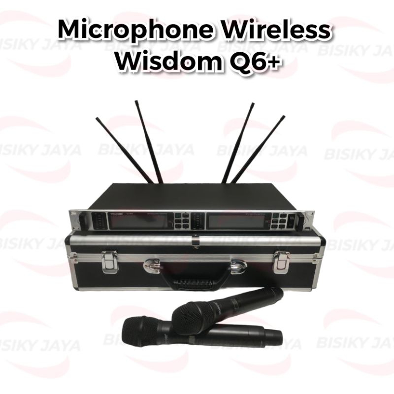 Jual Microphone Wireless Wisdom Ultra Q6+ Original Mic Wisdom Q6+ Ultra wisdom Q6 + Original ...
