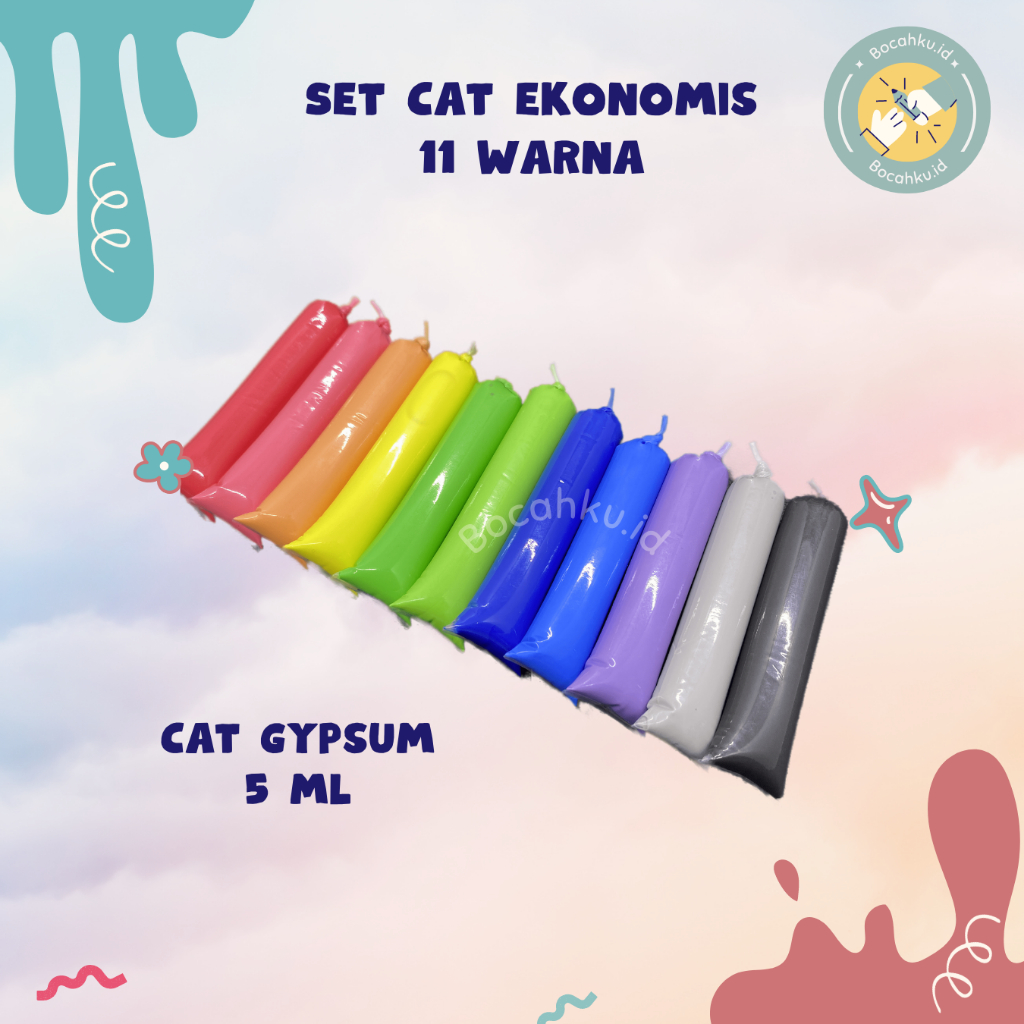 Jual Paket Cat Air 11 Warna Kemasan Plastik | Shopee Indonesia
