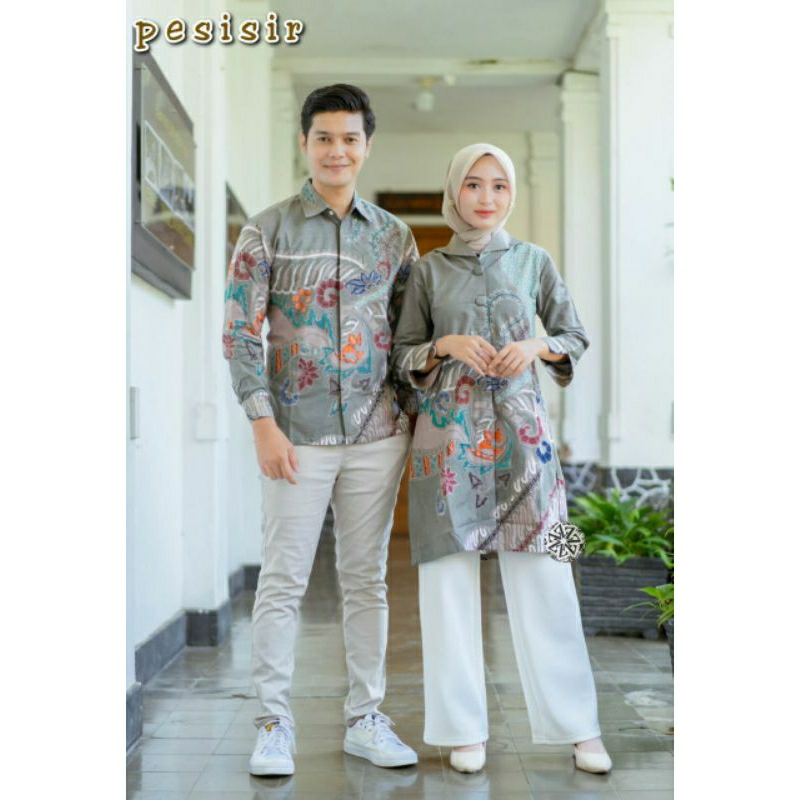 Jual Sarimbit Couple Batik Tulis Premium Kemeja dan Tunik Kain ...