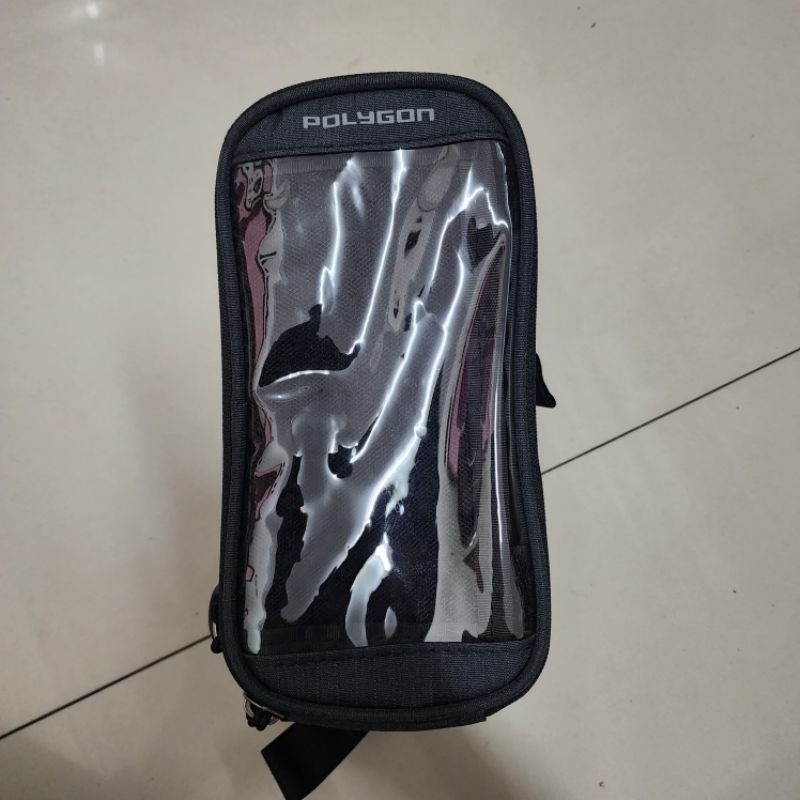 Jual Top Tube Bag Phone Display POLYGON Tas Frame Sepeda Layar HP ...