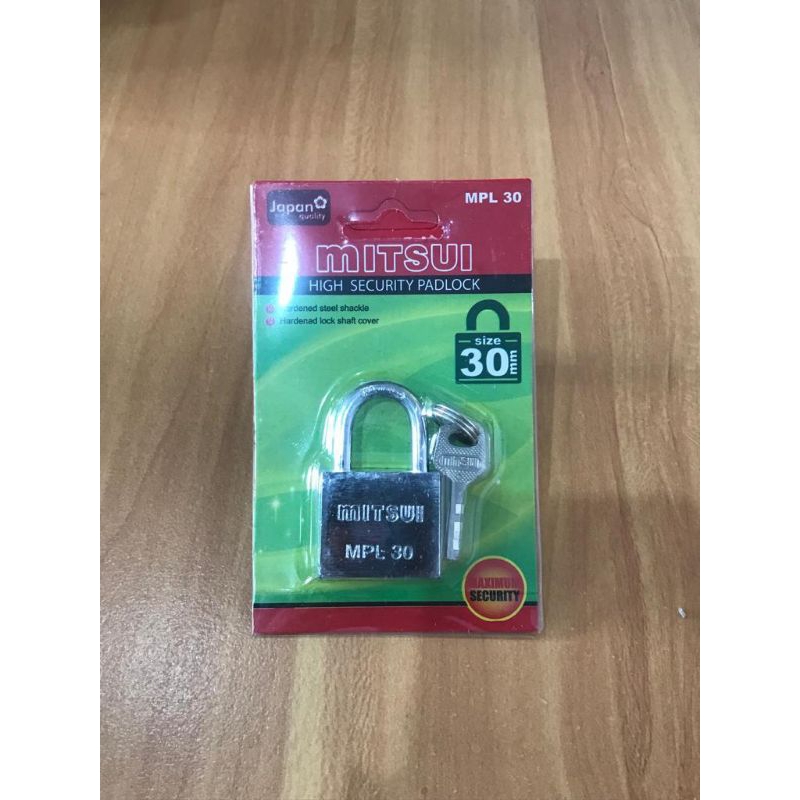 Jual GEMBOK MITSUI 30MM LEHER PENDEK | Shopee Indonesia