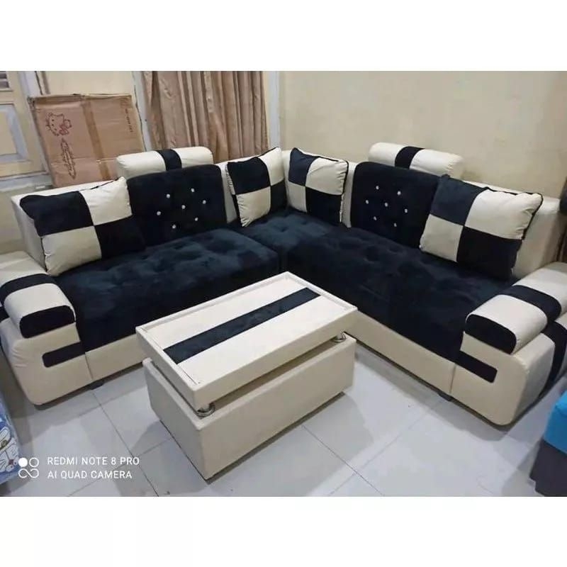 Jual Sofa L Sudut Sofa Ruang Tamu Minimalis Modern Kekinian Murah ...