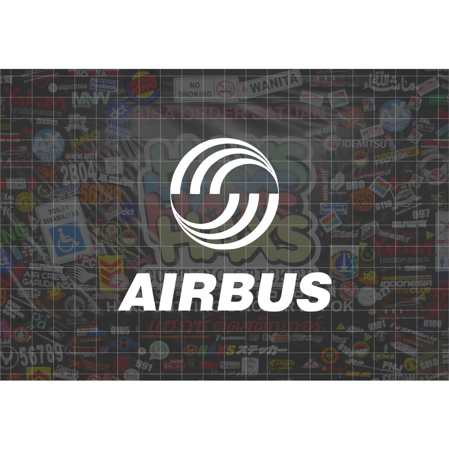 Jual Cutting Sticker Airbus Ukuran 10 Cm Untuk Motor Mobil V2 | Shopee ...