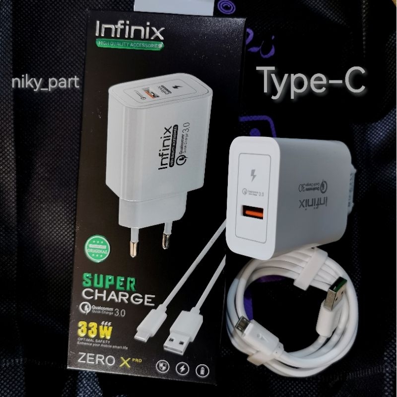 Jual CHARGER INFINIX 33W ️ SUPER CHARGE (TYPE-C / TFC ) ZERO X ORIGINAL ⚡FAST CHARGING | Shopee ...