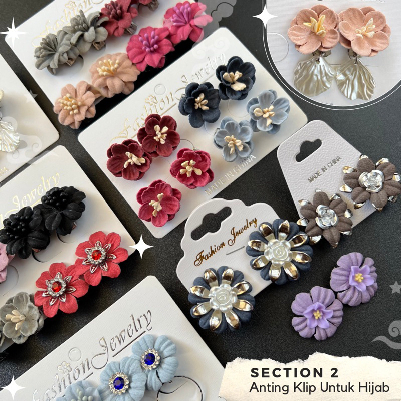 Jual SECTION 2 ANTING KLIP | ANTING JEPIT FOR HIJAB | ANTING HIJAB ...