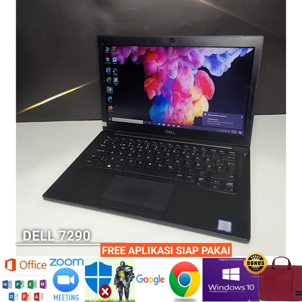 Jual Laptop DELL 7290 intel core i5 gen 8 ram 8gb SSD 256gb UHD - windows 11 | Shopee Indonesia