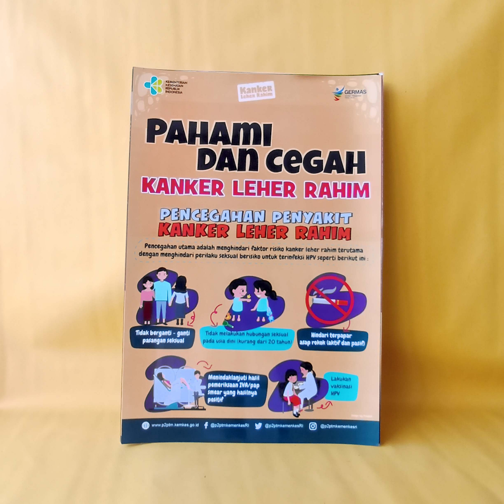 Jual Poster Penyakit | Poster Pahami Dan Cegah Kanker Leher Rahim ...