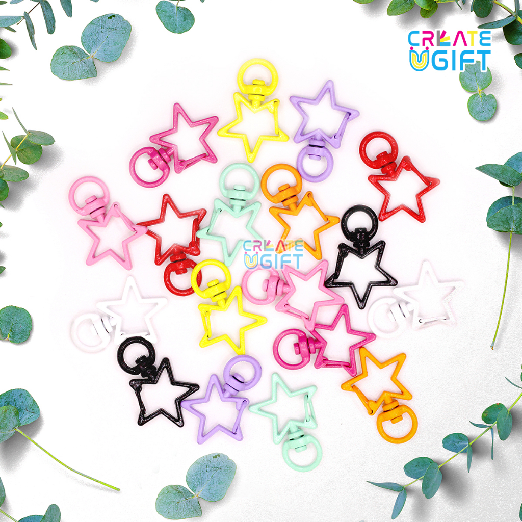 Jual Key Ring Kait Lobster Clasp STAR Bintang | | Keychain Gantungan ...