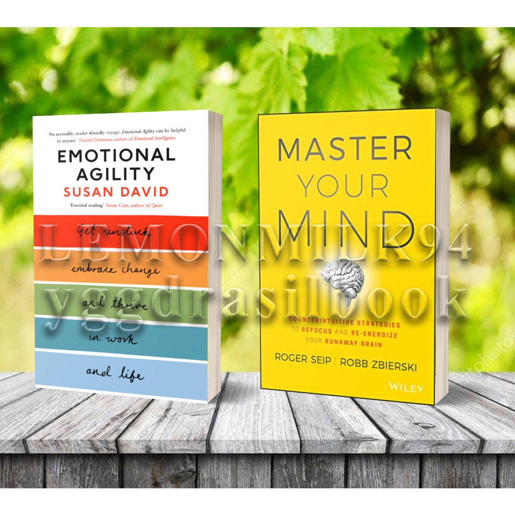 Jual Emotional Agility by Susan David | Master Your Mind by Roger Seip ...