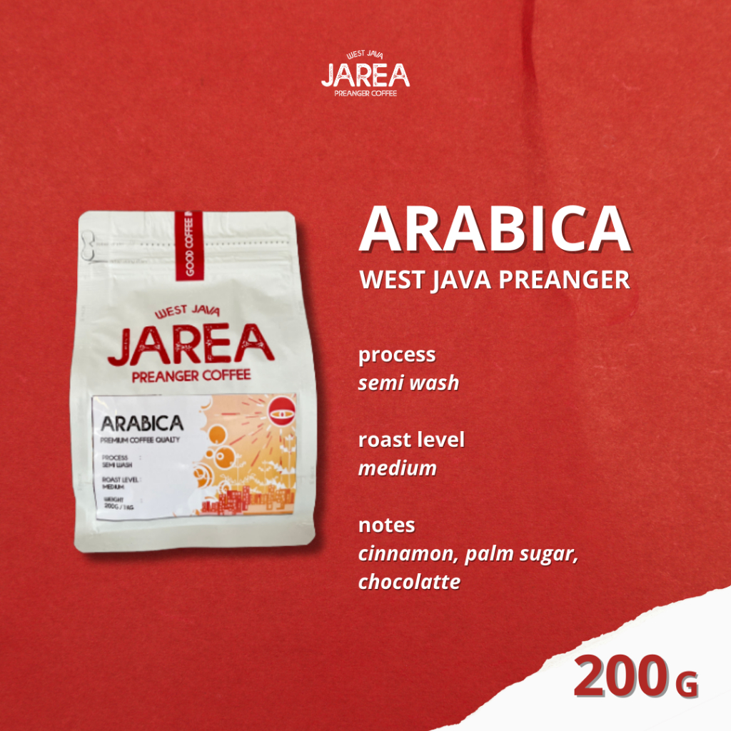 Jual Roasted Bean Premium Arabika Semi Wash Java Preanger Coffee 200g ...