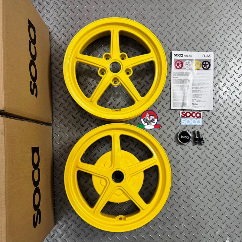 Jual Velg SOCA RAS R-AS Butter Yellow Vespa Sprint Primavera S LX ...