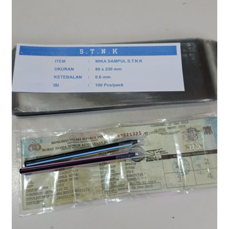 Jual MIKA STNK/PLASTIK STNK/SAMPUL STNK | Shopee Indonesia