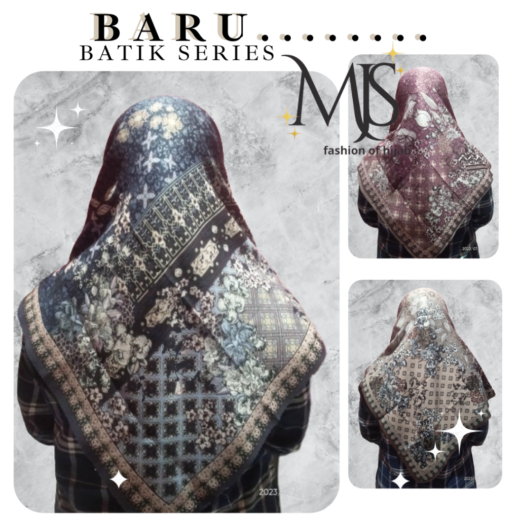 Jual TERBARU BATIK SERIES Kerudung Hijab Jilbab Voal Motif Premium Tepi ...