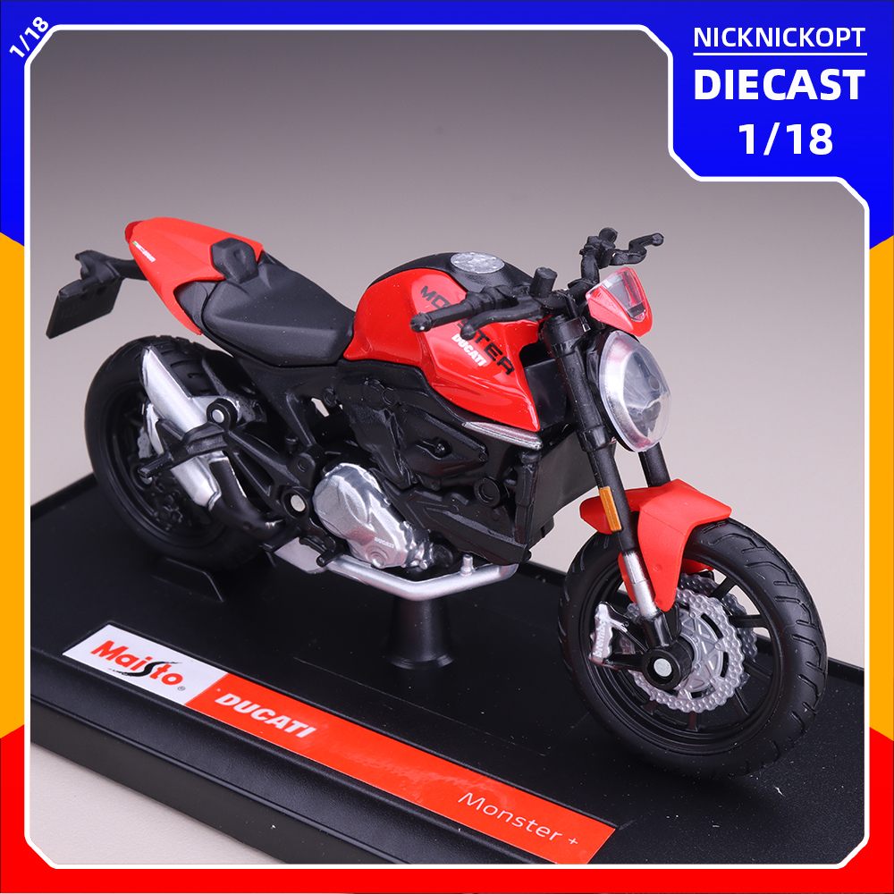 Jual Miniatur Motor Maisto 2021 Ducati Monster Skala 1:18 Diecast ...