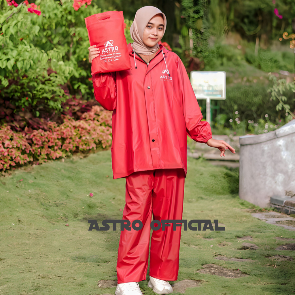 Jual Jas Hujan Raincoat Merek ASTRO ADVENTURES Jas Hujan Setelan Wanita Dan Pria Dewasa Jumbo ...