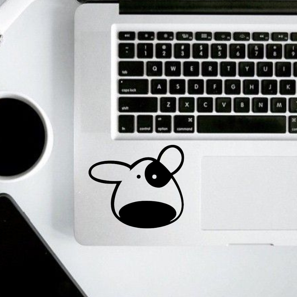 Jual stiker doggie wave ear untuk laptop mobil helm cutting sticker ...