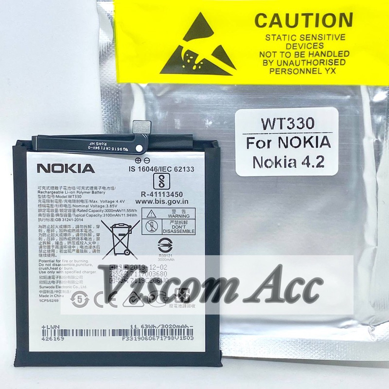 Jual Baterai Nokia 4.2 Original wt330 ori | Shopee Indonesia