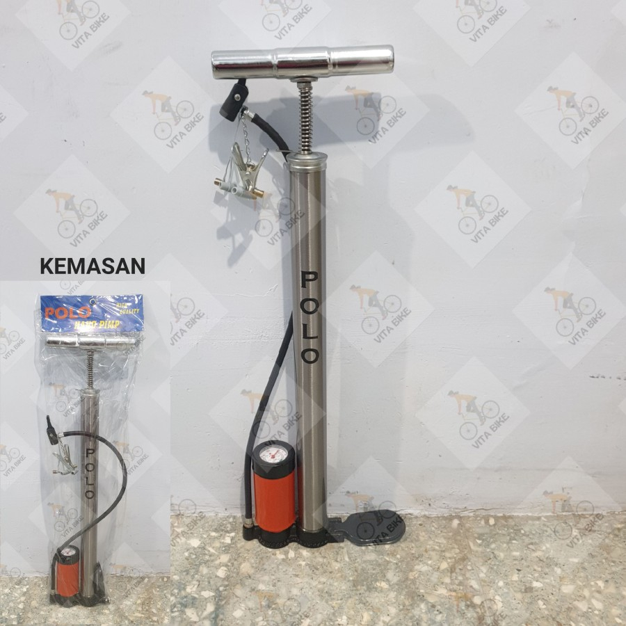 Jual Pompa Tabung Angin Sepeda Motor Mobil Bola Balon Polo Besi P-2024 ...
