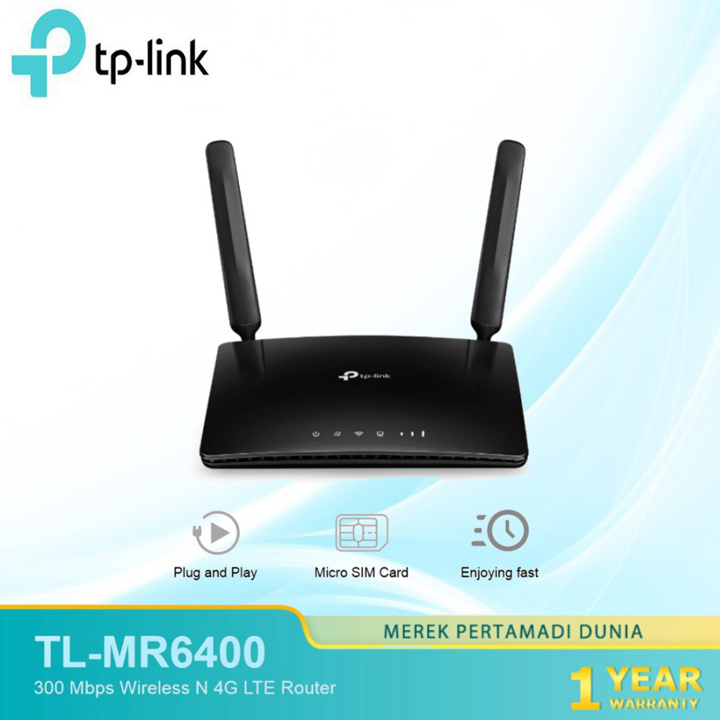 Jual TP-LINK TL-MR6400 Wireless Router 3G / 4G Router | Shopee Indonesia