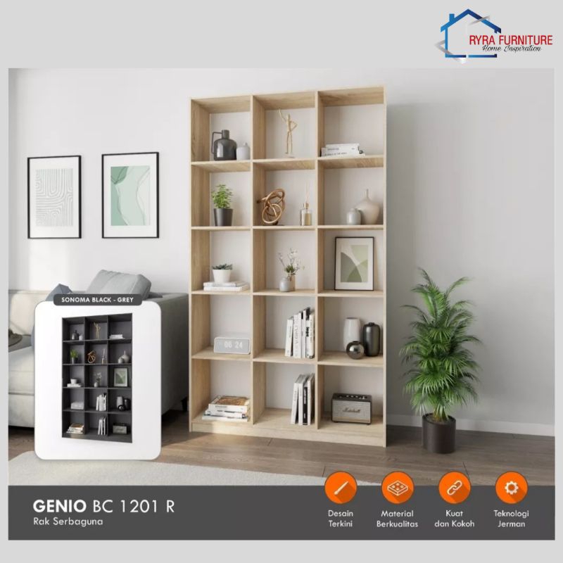 Jual RAK BUKU/PARTISI RUANGAN/PENYEKAT RUANGAN/DIVIDER - GENIO BC 1201 ...