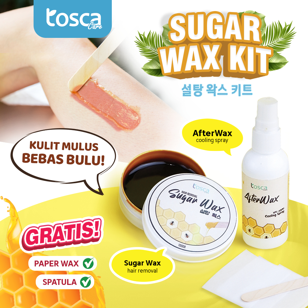 Jual Tosca Sugar Waxing Kit Penghilang Bulu Ketiak Alami | Shopee Indonesia