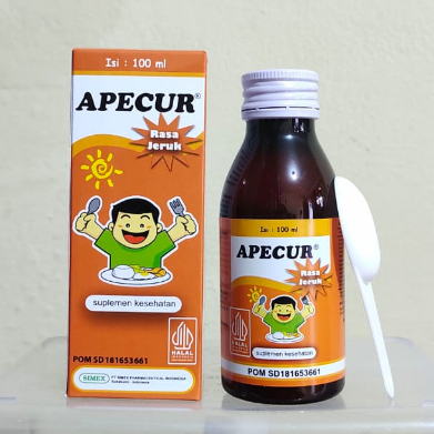 Jual Apecur Sirup 100 ml - Penambah Nafsu Makan Anak - Imun dan Nafsu ...