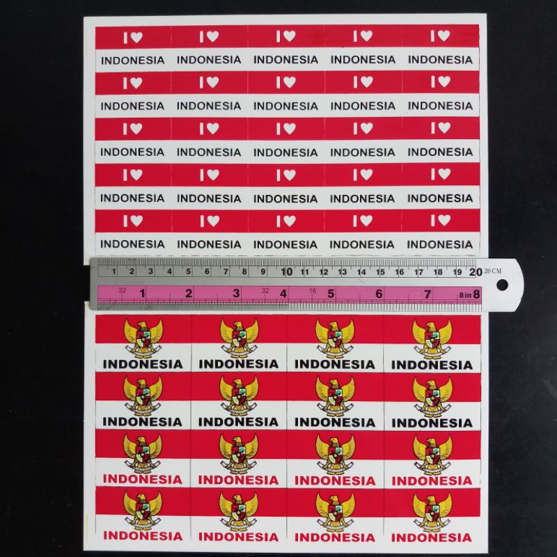 Jual stiker merah putih indonesia 1 Lbr | Shopee Indonesia