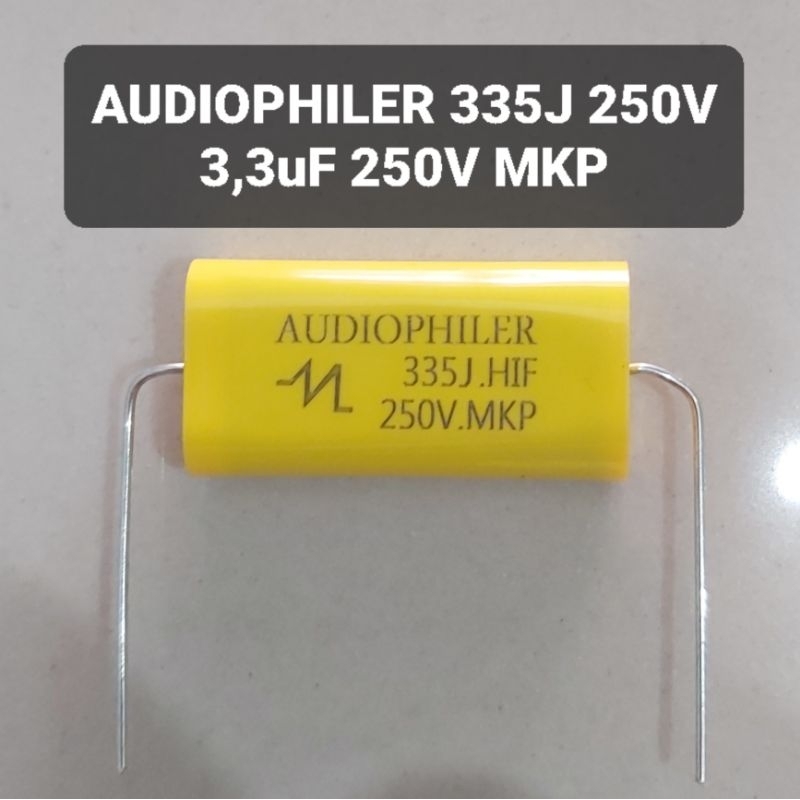 Jual Audiophiler 335J 250V Kapasitor MKP Tahanan Tweeter 3,3uF 250 Volt | Shopee Indonesia