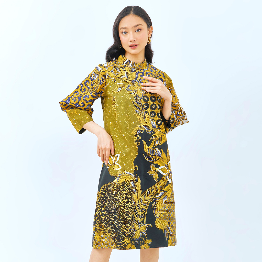 Jual NONA RARA - Lesi Gendis D0410, Baju Batik Kasual Modern | Shopee ...